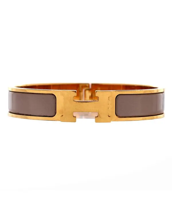 Hermès Narrow Clic H Bracelet - Enamel
