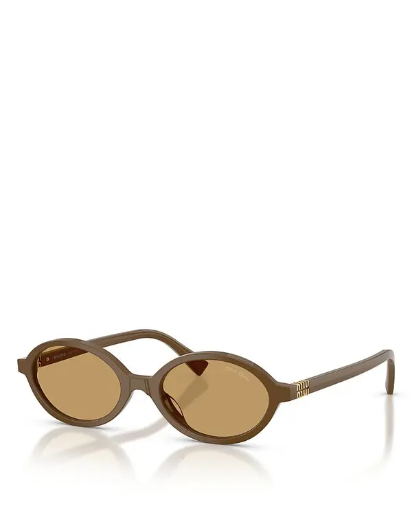 Miu Miu Oval Sunglasses, 50mm
