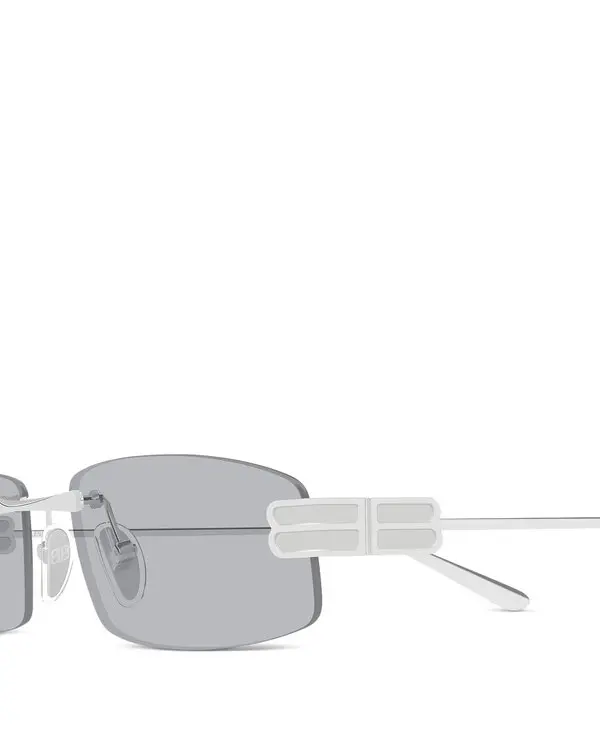 Balenciaga Gossip Rectangular Sunglasses, 57mm