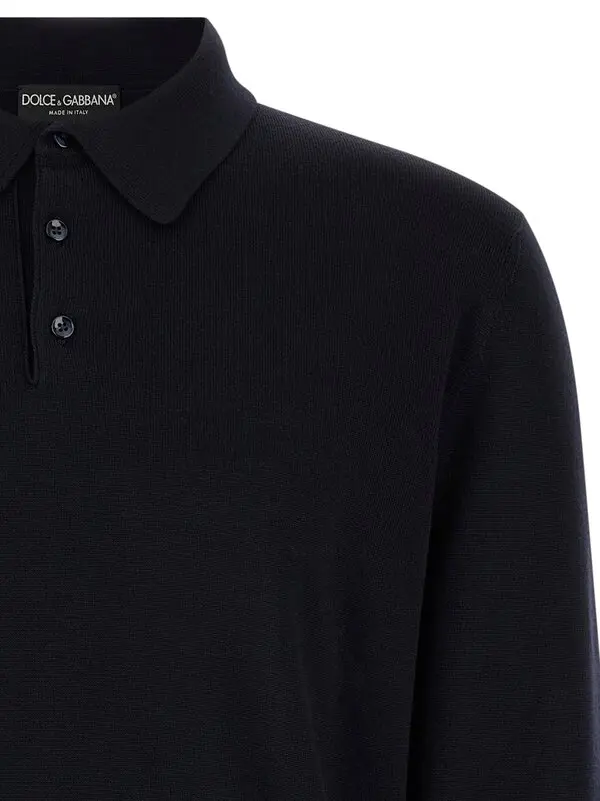 Dolce & Gabbana Virgin Wool Polo Shirt