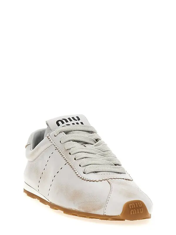 Miu Miu Plume' Sneakers - White
