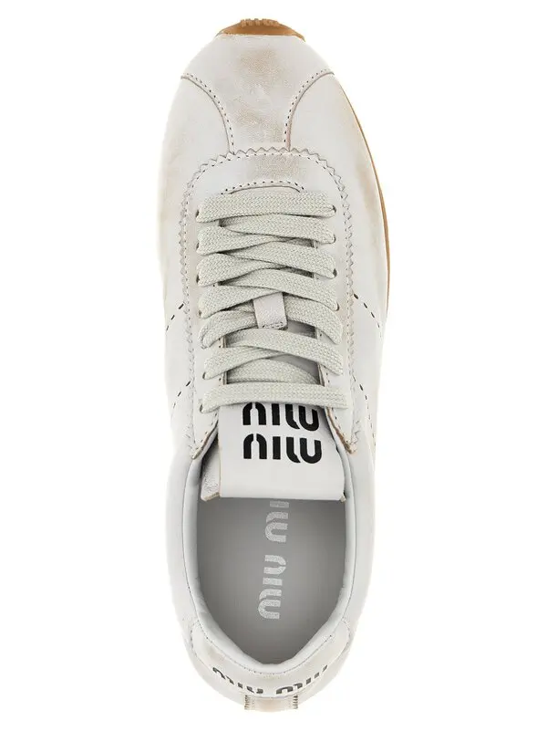 Miu Miu Plume' Sneakers - White
