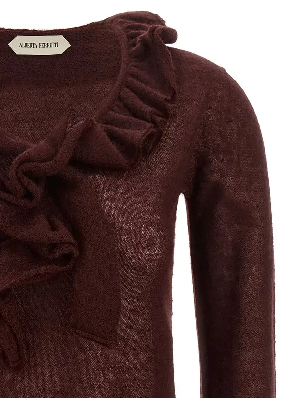 Alberta Ferretti Ruffled Sweater - Multicolor