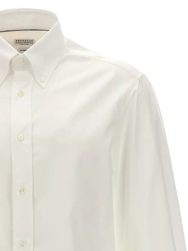 Brunello Cucinelli Cotton Shirt - White
