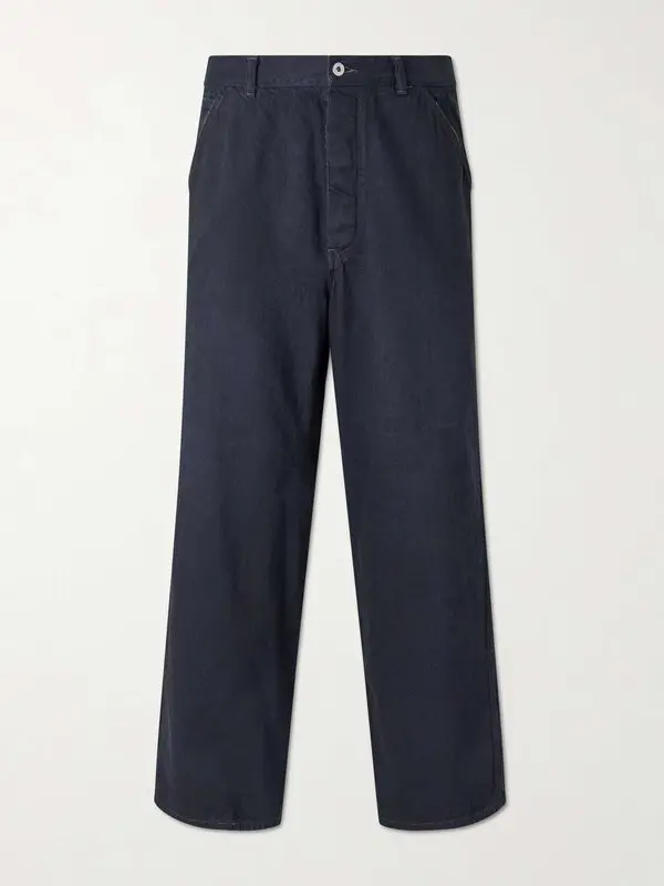 A.PRESSE Denim Wide-leg Trousers