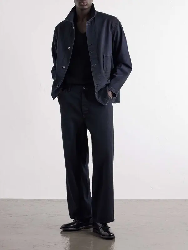A.PRESSE Denim Wide-leg Trousers