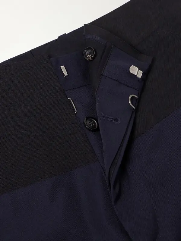 MAISON MARGIELA Insertion Straight-leg Patched Virgin Wool Trousers