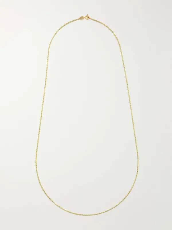 FOUNDWELL Vintage 1970s 18-karat Chain Necklace - Gold