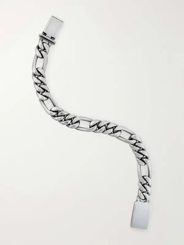 FOUNDWELL Vintage Heavy Figaro Sterling Bracelet