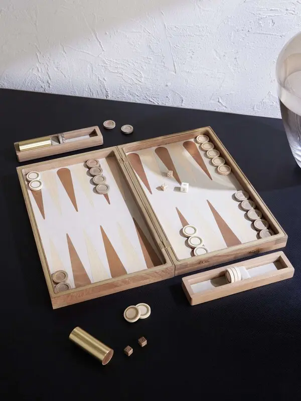 Brunello Cucinelli Backgammon Wood Set