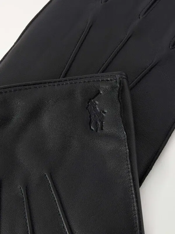 Polo Ralph Lauren Logo-debossed Leather Gloves