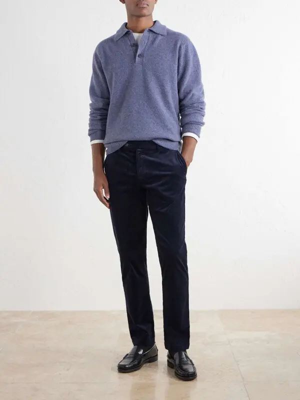 Sunspel Wool Polo Shirt
