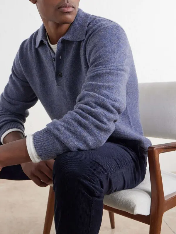 Sunspel Wool Polo Shirt