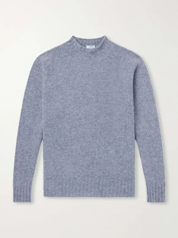 Sunspel Brushed Shetland Wool Sweater
