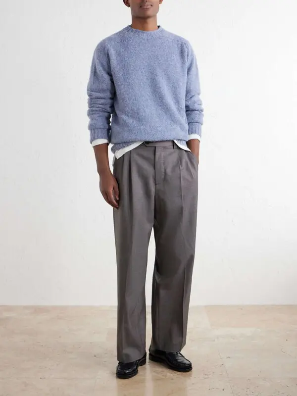 Sunspel Brushed Shetland Wool Sweater