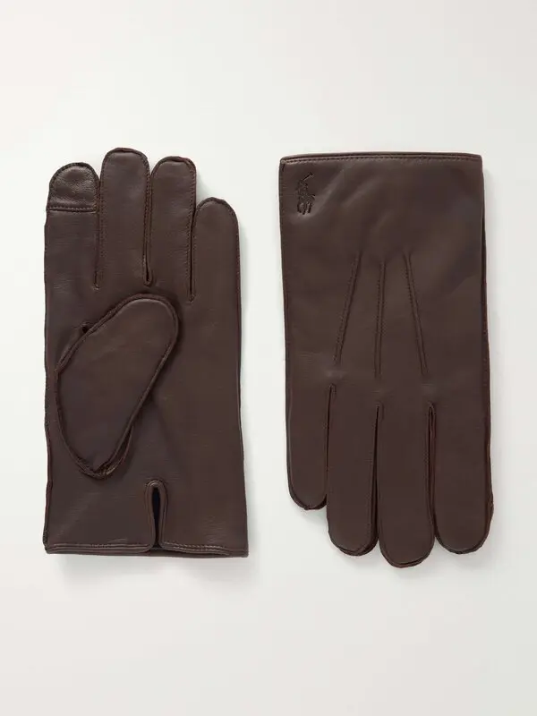 Polo Ralph Lauren Logo-debossed Leather Gloves