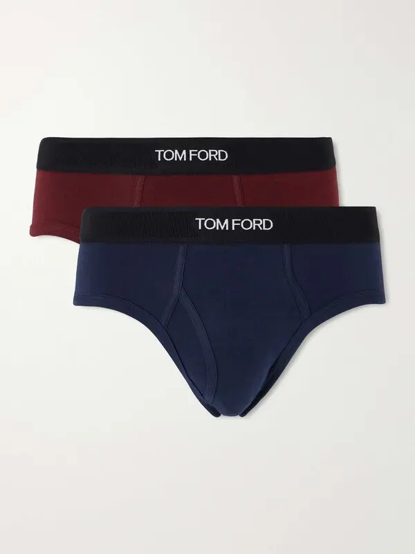TOM FORD Two-pack Stretch-cotton Briefs