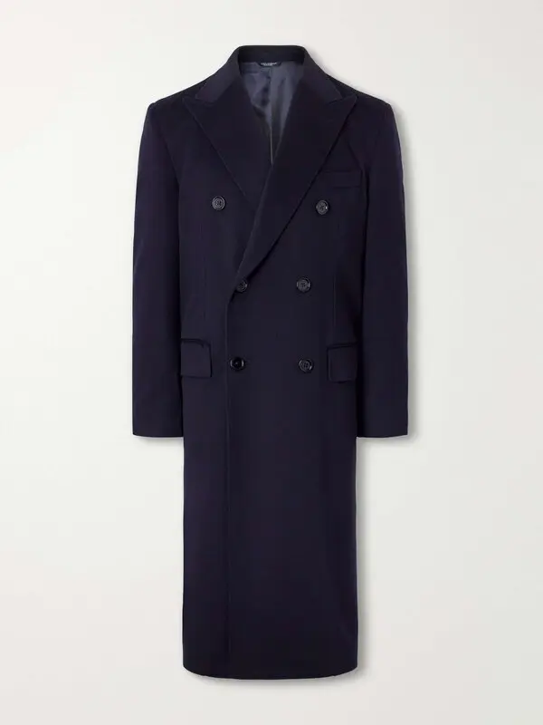 Dolce & Gabbana Double-breasted Virgin Wool Coat