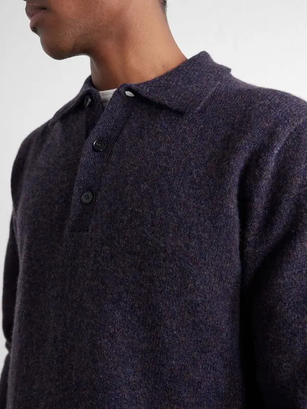 Sunspel Wool Polo Shirt