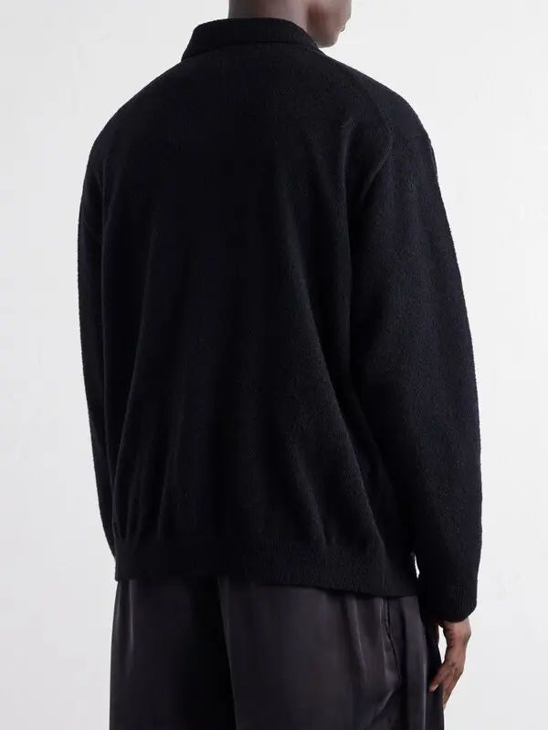 ATON Wool-blend Bouclé Cardigan
