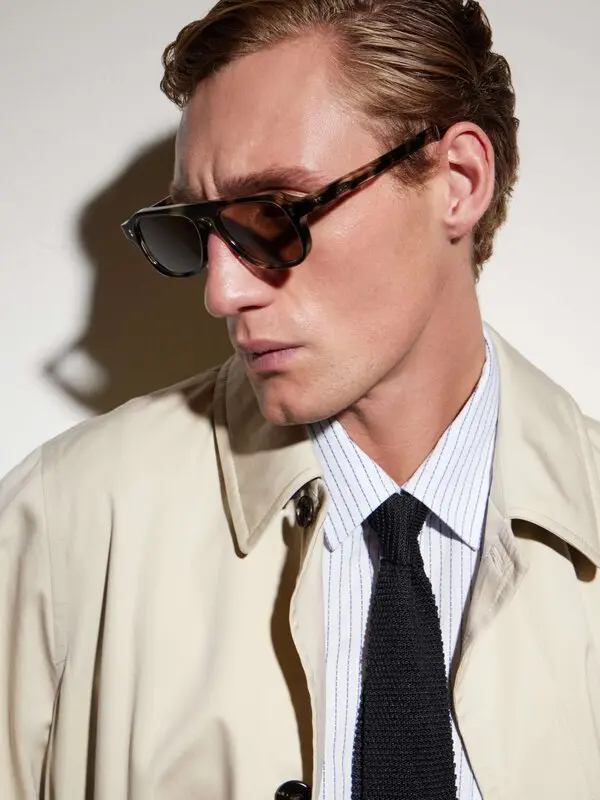 CUTLER AND GROSS Gr14 Aviator-style Acetate Sunglasses
