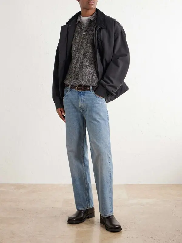 Hartford Marl Wool And Cashmere-blend Polo Shirt