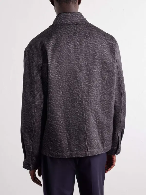 LEMAIRE Printed Cotton-twill Overshirt