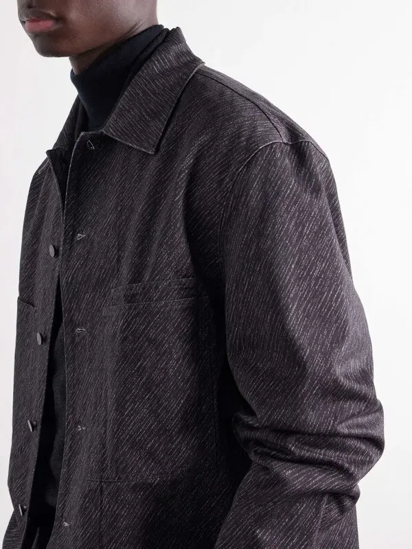 LEMAIRE Printed Cotton-twill Overshirt