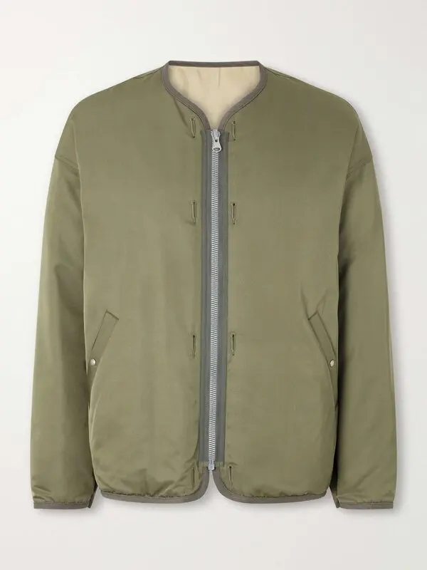 Visvim Wool And Silk-blend Twill Down Liner Jacket