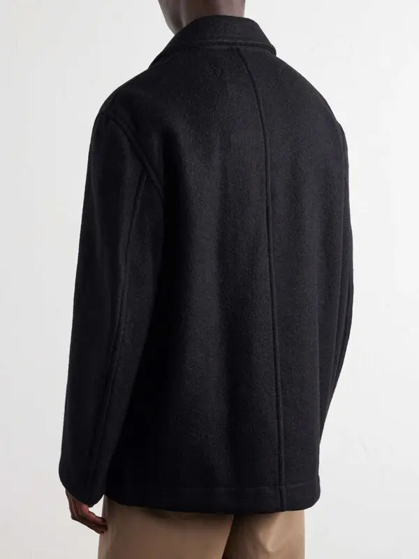 LEMAIRE Double-breasted Wool And Alpaca-blend Felt Coat