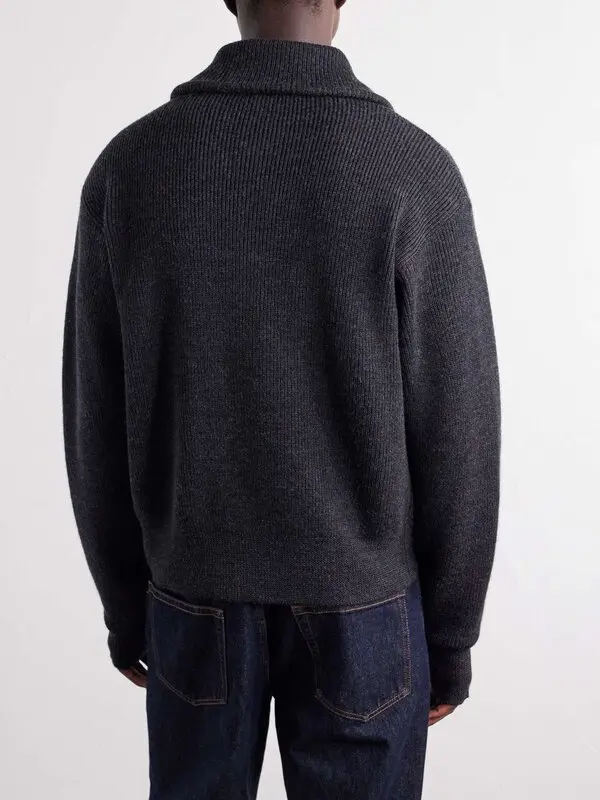 LEMAIRE Wool Zip-up Cardigan