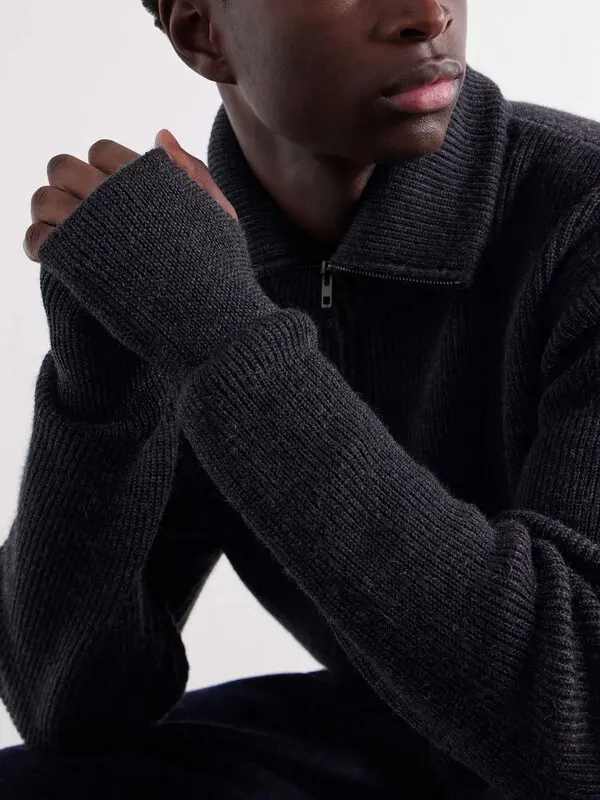 LEMAIRE Wool Zip-up Cardigan