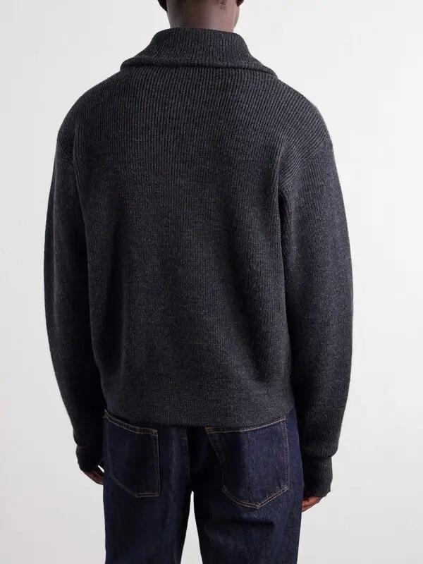 LEMAIRE Wool Zip-up Cardigan