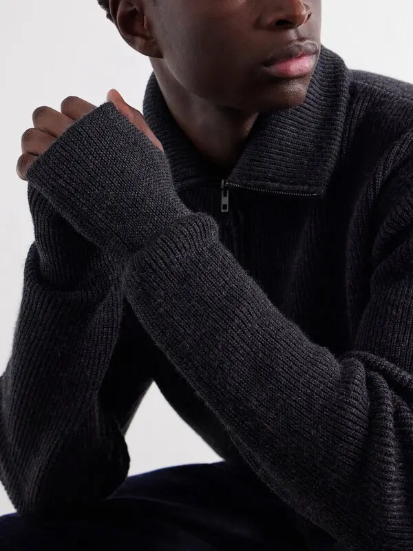 LEMAIRE Wool Zip-up Cardigan