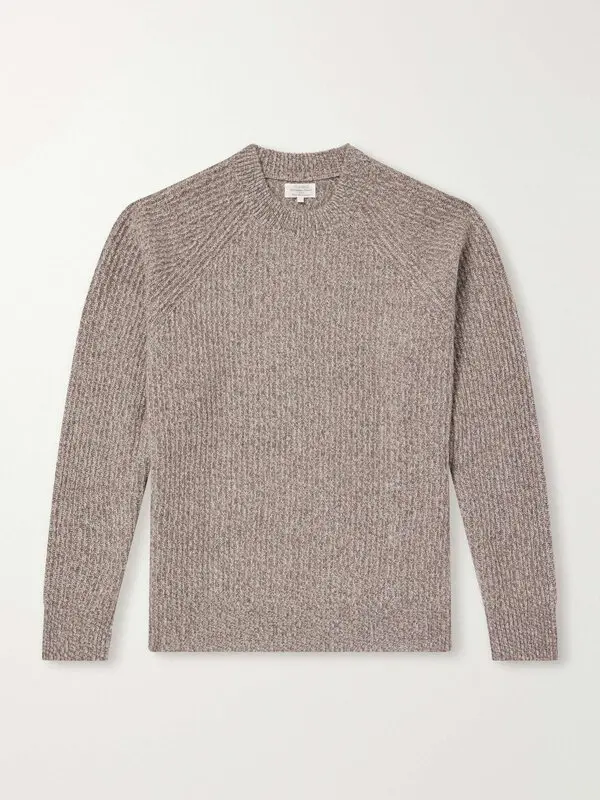 Hartford Marl Wool And Cashmere-blend Crewneck Sweater