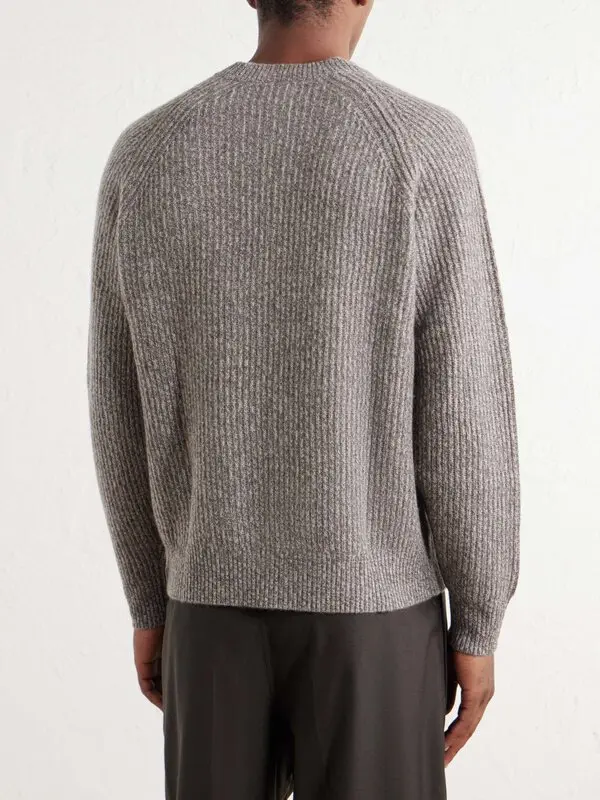 Hartford Marl Wool And Cashmere-blend Crewneck Sweater