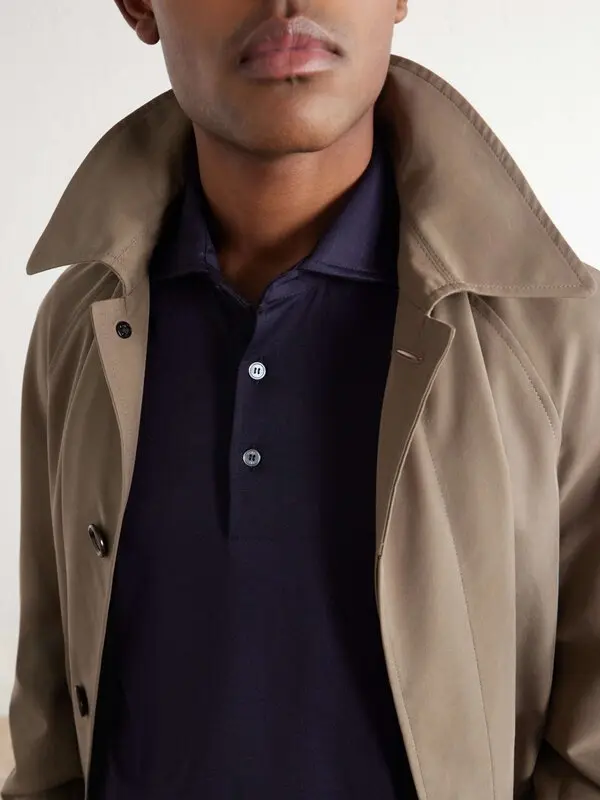 Fedeli Helium Wool-jersey Polo Shirt
