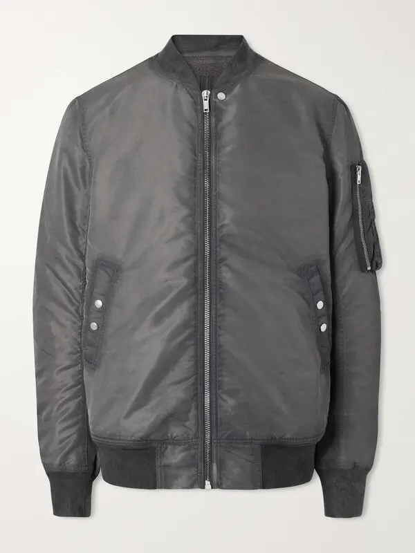Rick Owens Classic Flight Padded Shell Bomber Jacket