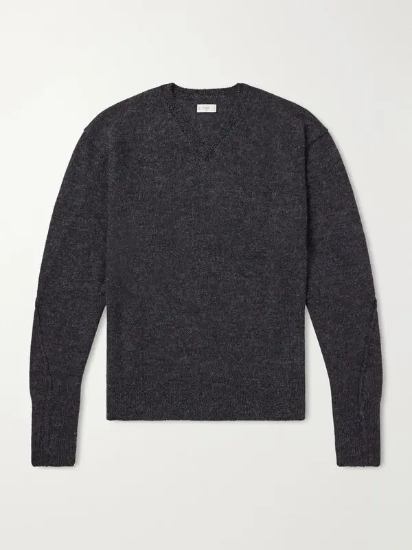 YOKE Alpaca Sweater - Gray