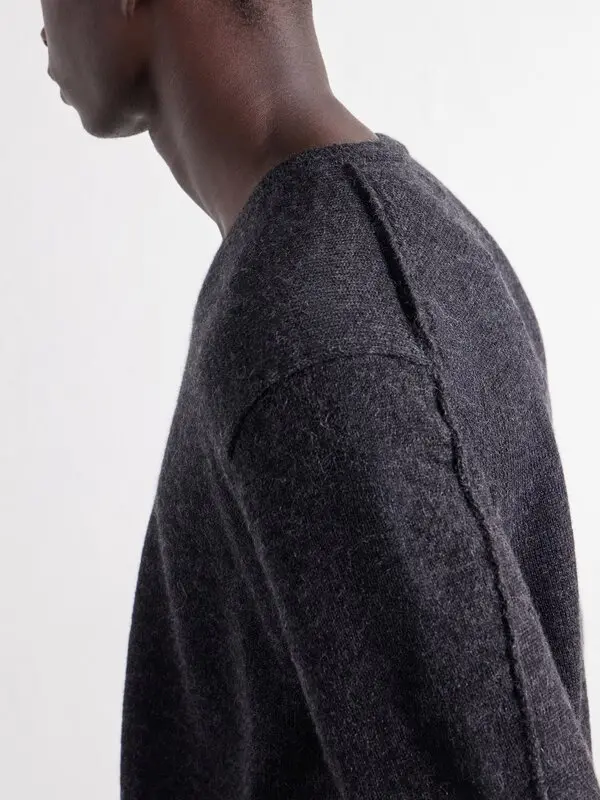 YOKE Alpaca Sweater - Gray