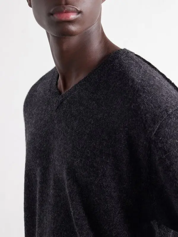 YOKE Alpaca Sweater - Gray