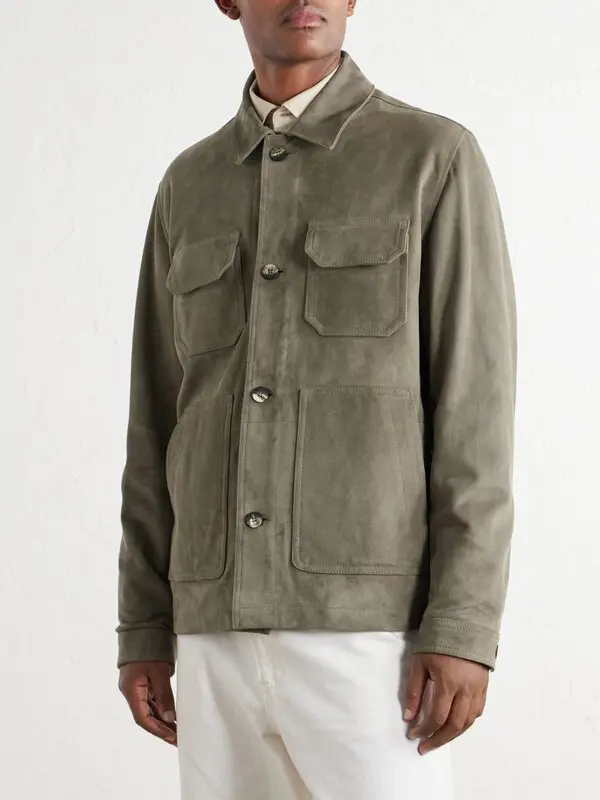 Frescobol Carioca Ravi Suede Jacket