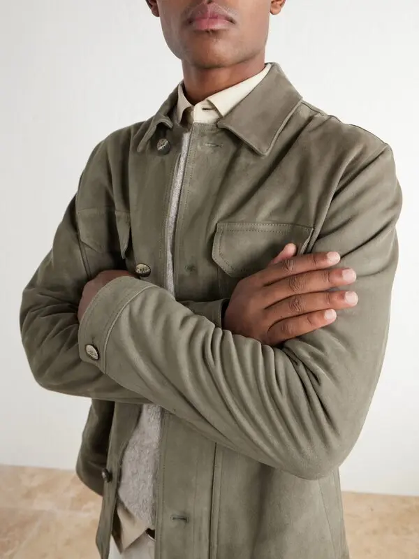 Frescobol Carioca Ravi Suede Jacket