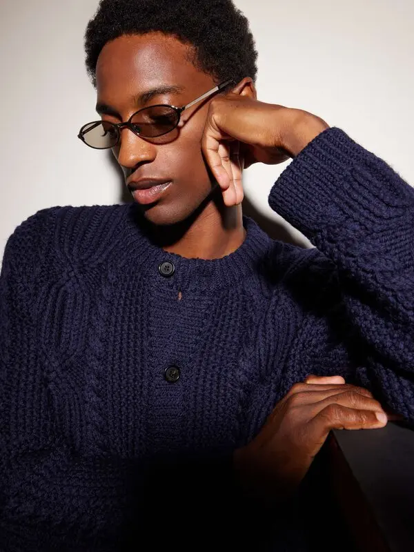 Saint Laurent Sl 935 Round-frame -tone Sunglasses