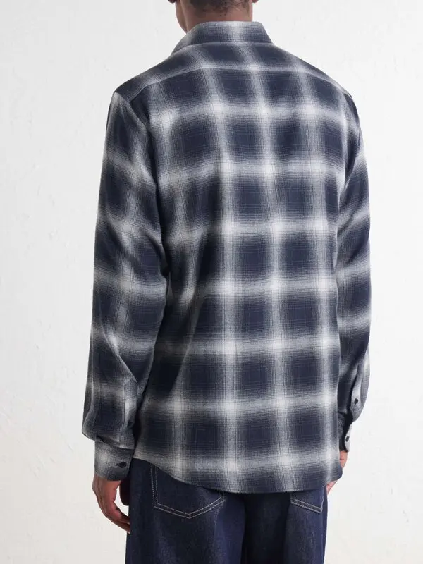 Sunspel Checked Cotton-flannel Shirt