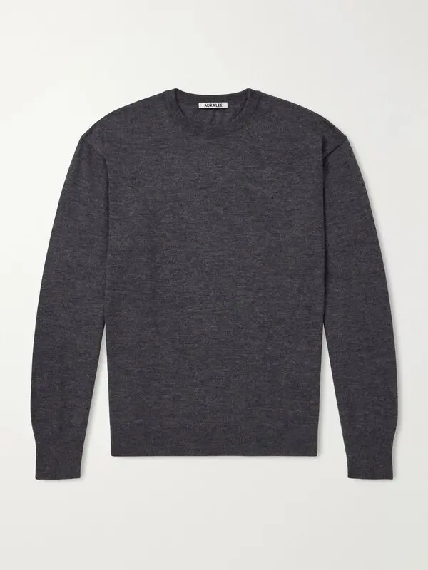 Auralee Cashmere Sweater - Gray