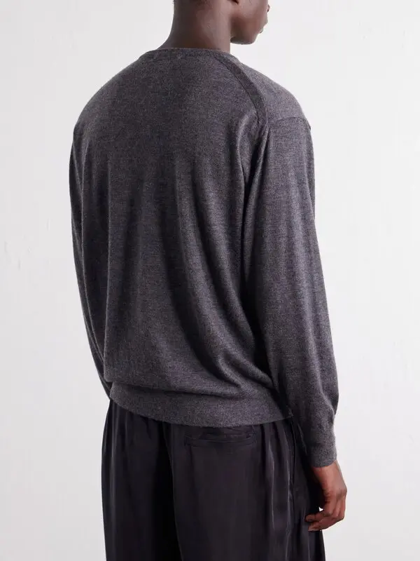 Auralee Cashmere Sweater - Gray