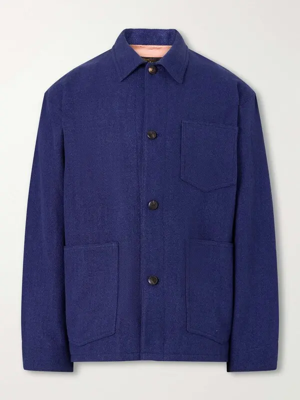 Visvim Baker Textured Wool And Linen-blend Jacket