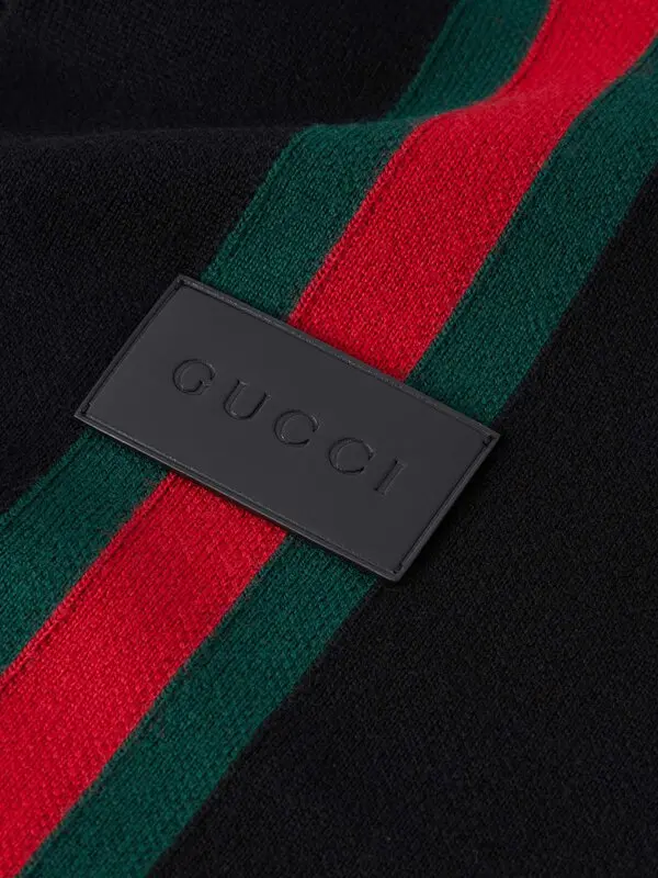 Gucci Web-intarsia Wool Scarf