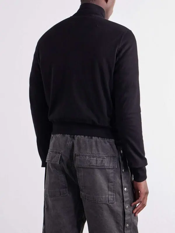 Rick Owens Rev Cotton-jersey Zip-up Sweatshirt